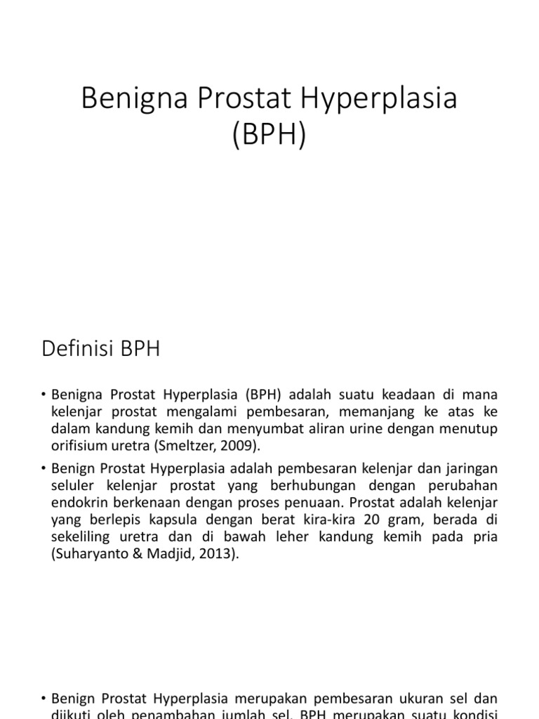Benigna Prostat Hyperplasia (BPH) | PDF