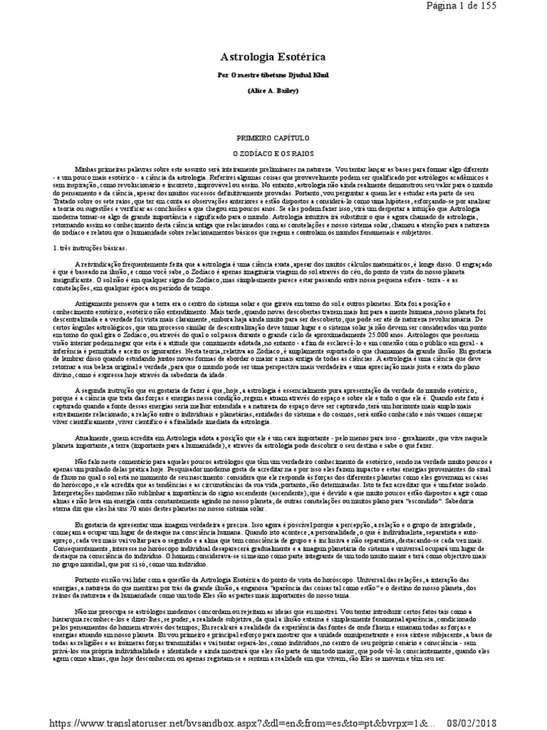 Astrologia Esotérica - Alice Bailey | PDF