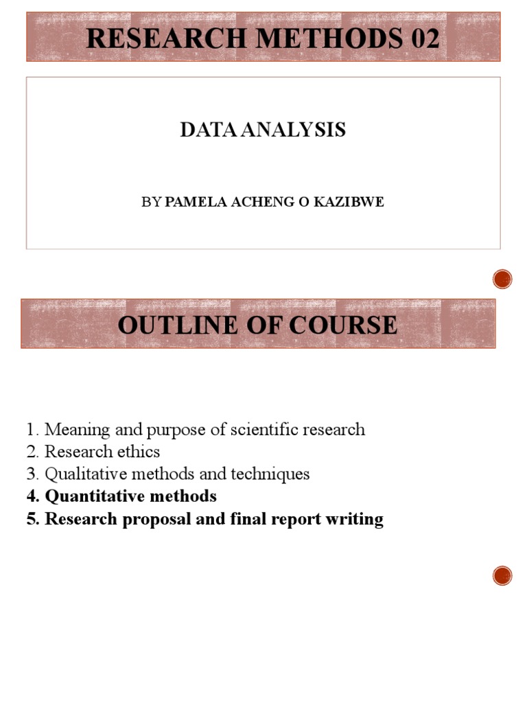 Data Analysis in Scientific Research | PDF | Chi Squared Test | Statistics