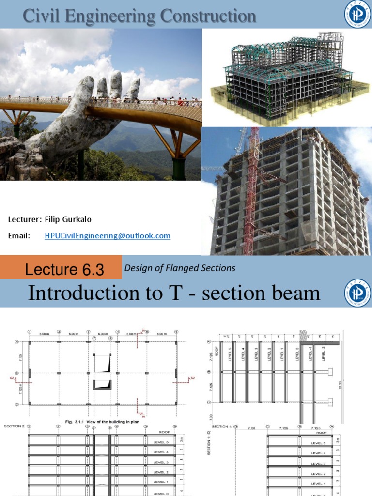 2021 Construction Lecture 6.3 - Design of Flanged Sections | PDF