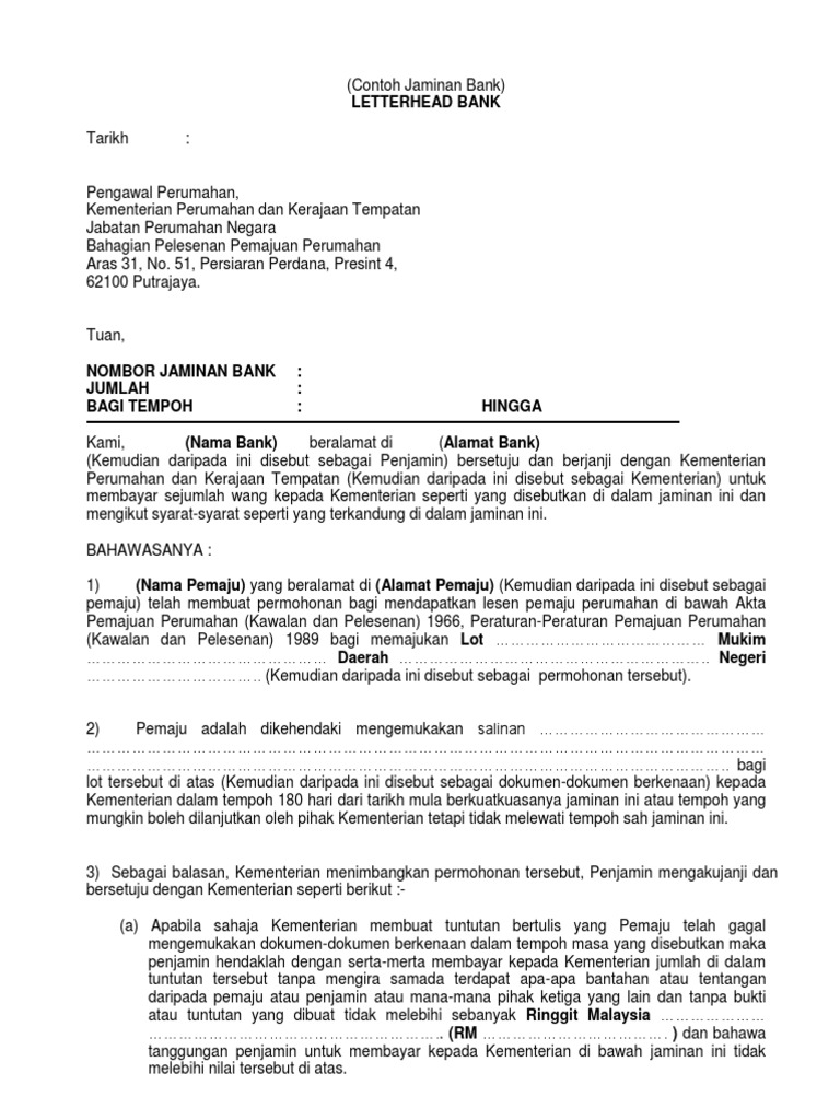 Contoh Format BG TANAH | PDF