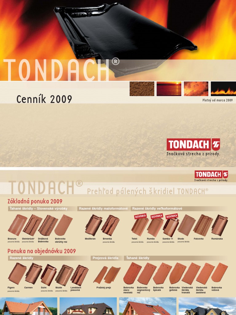 Tondach Cennik 2009 | PDF