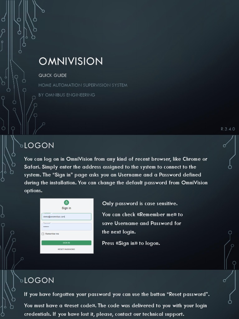 OmniVision Quick Guide | PDF