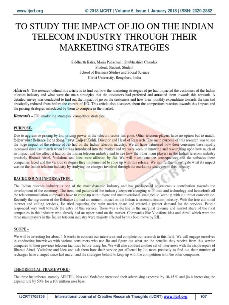 Jio Case Study | PDF | Marketing | Marketing Strategy