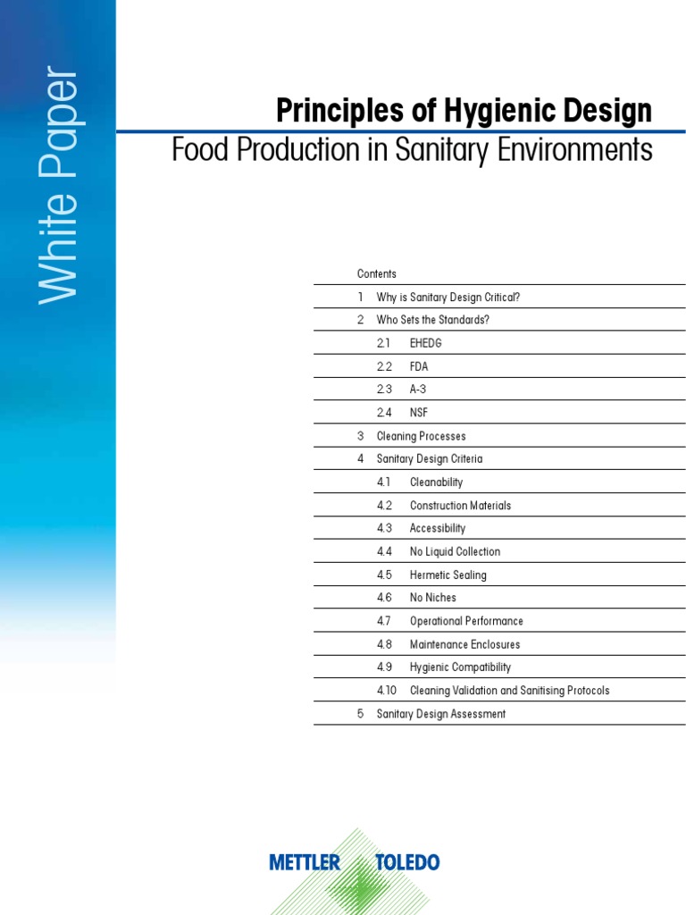 Principles of Hygienic Design En | Sanitation | Food And Drug ...