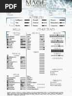 (En) Character Sheets - ProjectMoon TRPG (Unofficial) | PDF