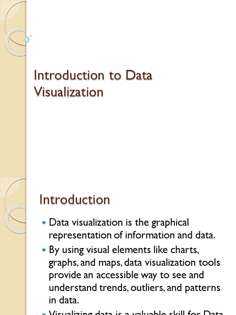 Introduction To Data Visualisation | PDF | Infographics | Visualization ...