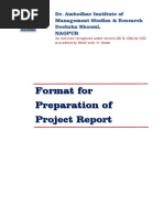 A Project Report FORMAT Front Page, Certificate and Other Details | PDF ...