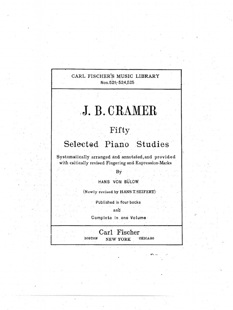 Cramer Bulow Fifty Selected Studies 1 16 | PDF