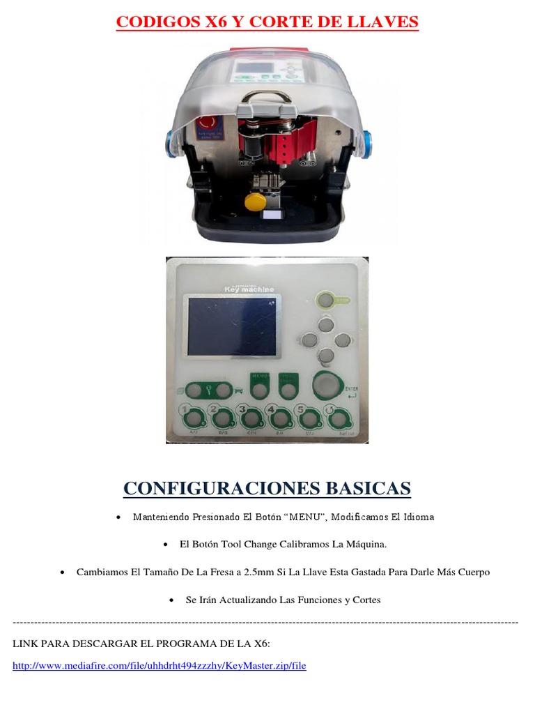 Codigos x6 y Corte de Llaves Version Septiembre.19 | PDF | Vehículo de ...