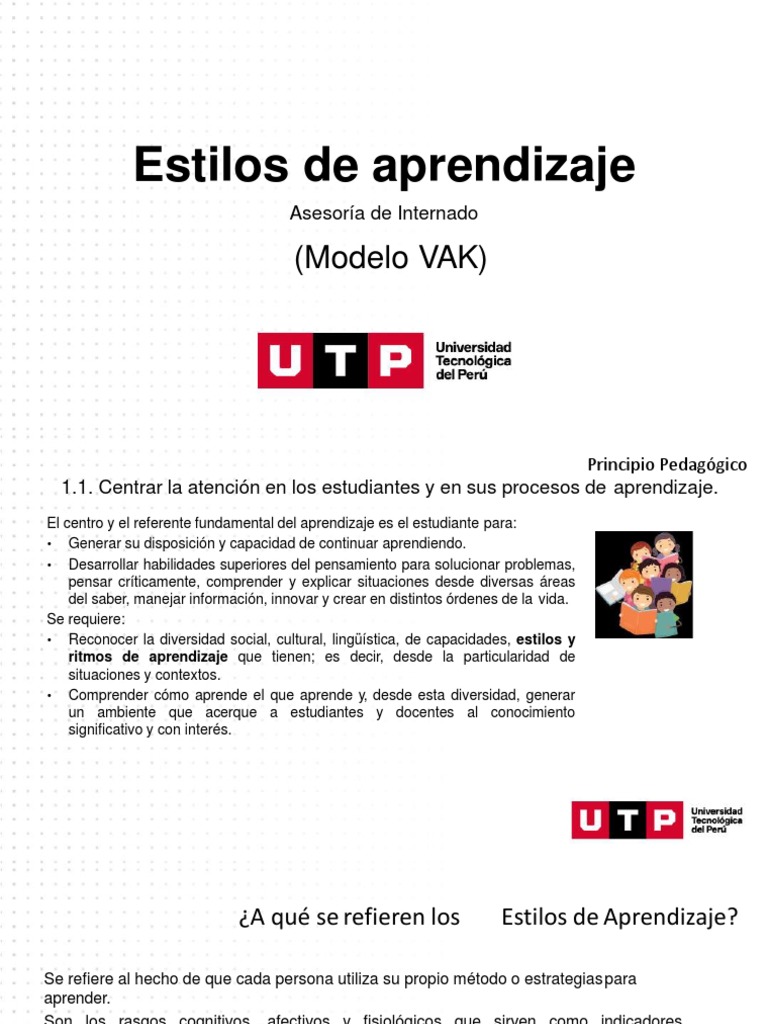 Estilos de Aprendizaje VAK: Guía Práctica | PDF | Aprendizaje ...