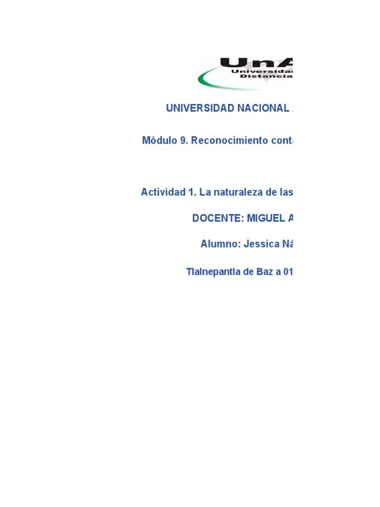 m9 U2 A1 Jenp Balanzacomprobacion | PDF