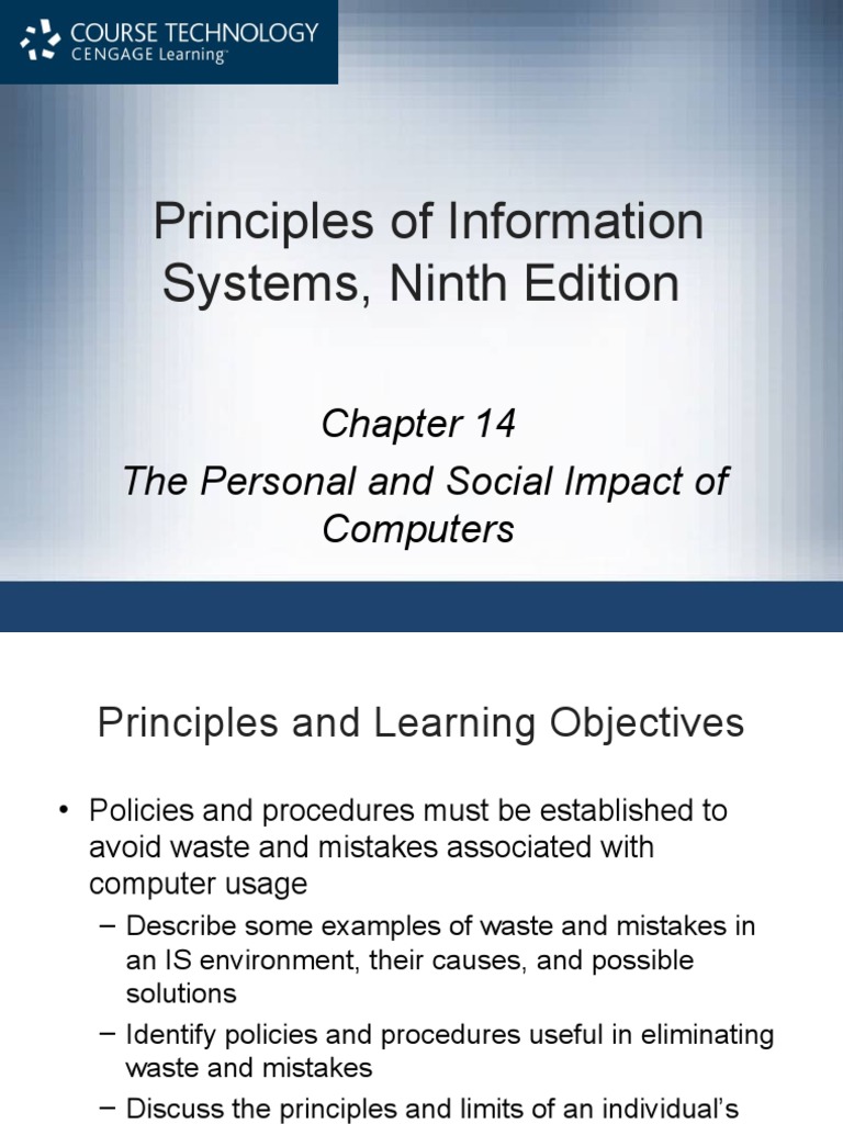 Principles of Information: Systems, Ninth Edition | PDF | Computer ...