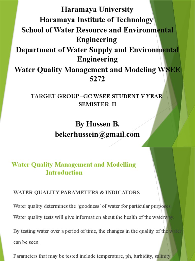 Chapter 1 Introduc Water Quality Management | PDF | Water | Salinity