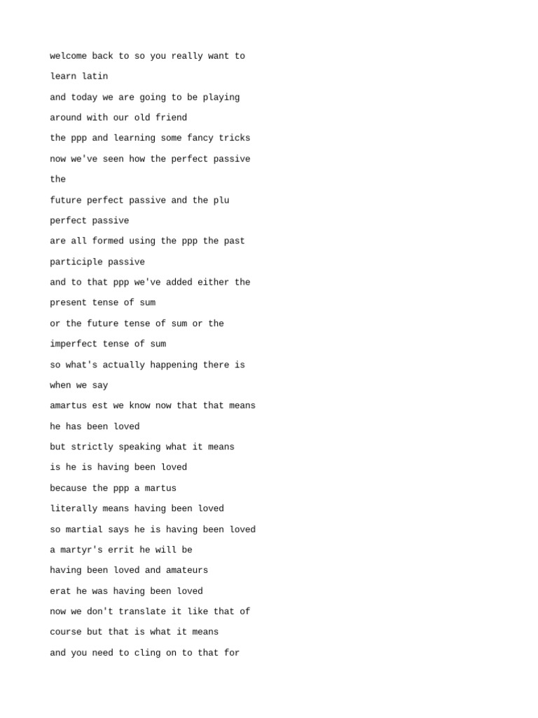 (English (Auto-Generated) ) Latin 2 Lesson 13 - Fancy Tricks With The ...