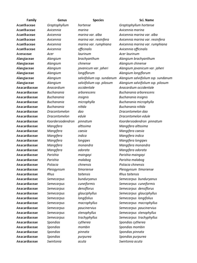Lexicon of Phil Trees by Rojo (2004) | PDF