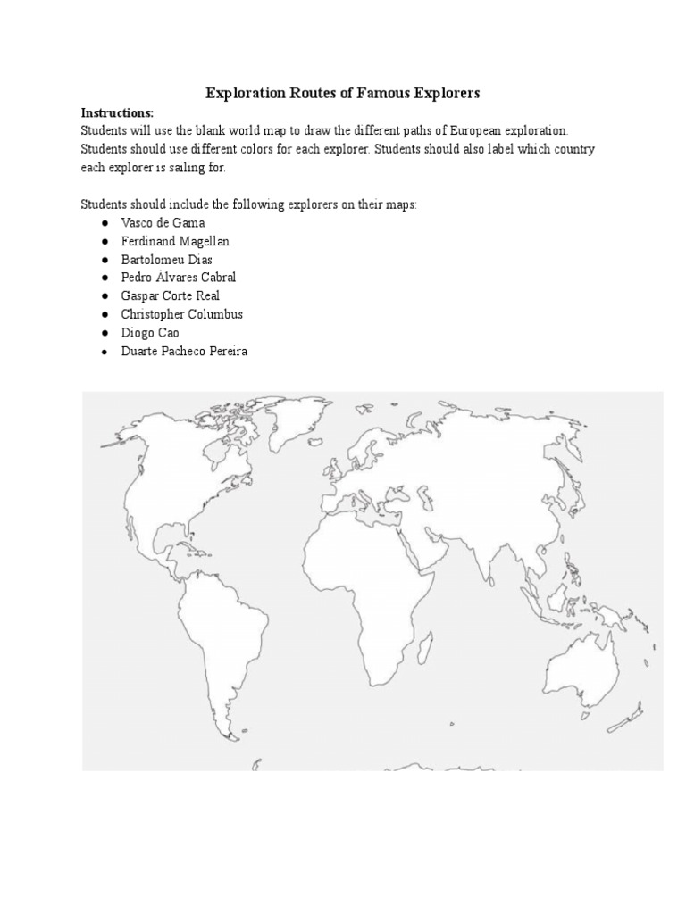 Portuguese Exploration Map | PDF