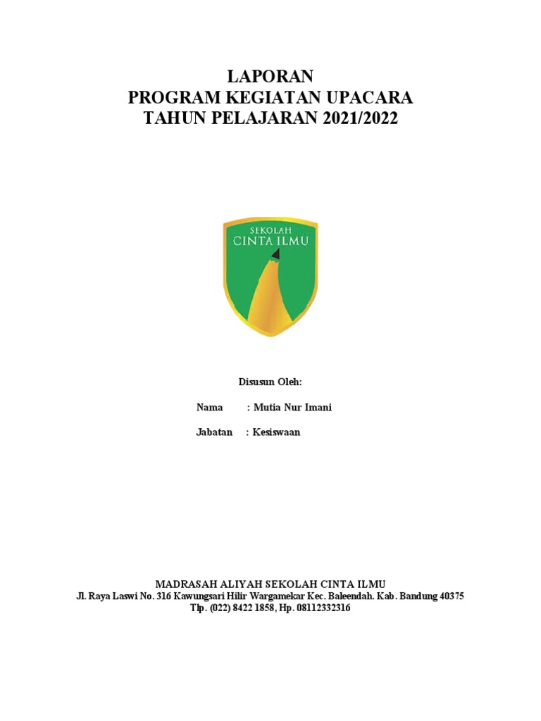 Laporan Kegiatan Upacara | PDF