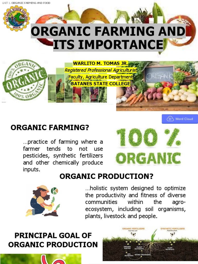 Organic Farming and Its Importance | PDF | Organic Farming | Agriculture