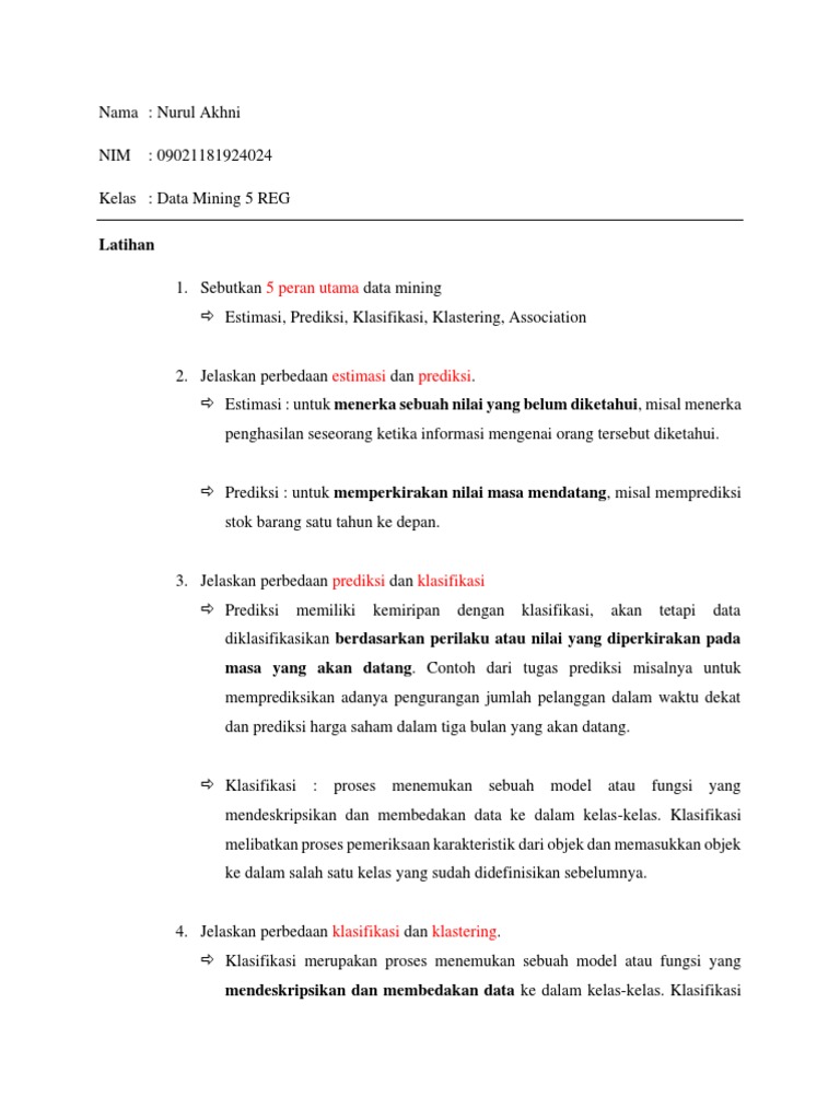 Tugas Data Mining | PDF | Komputer