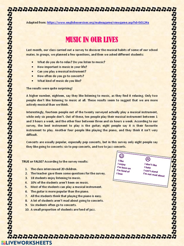 C1 - Reading - Music in Our Lives | PDF