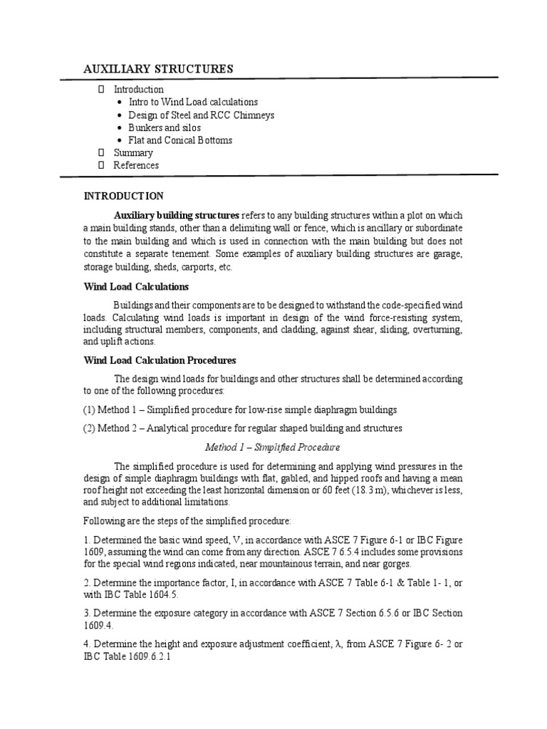 Auxiliary Structures | PDF | Economic Sectors | Civil Engineering