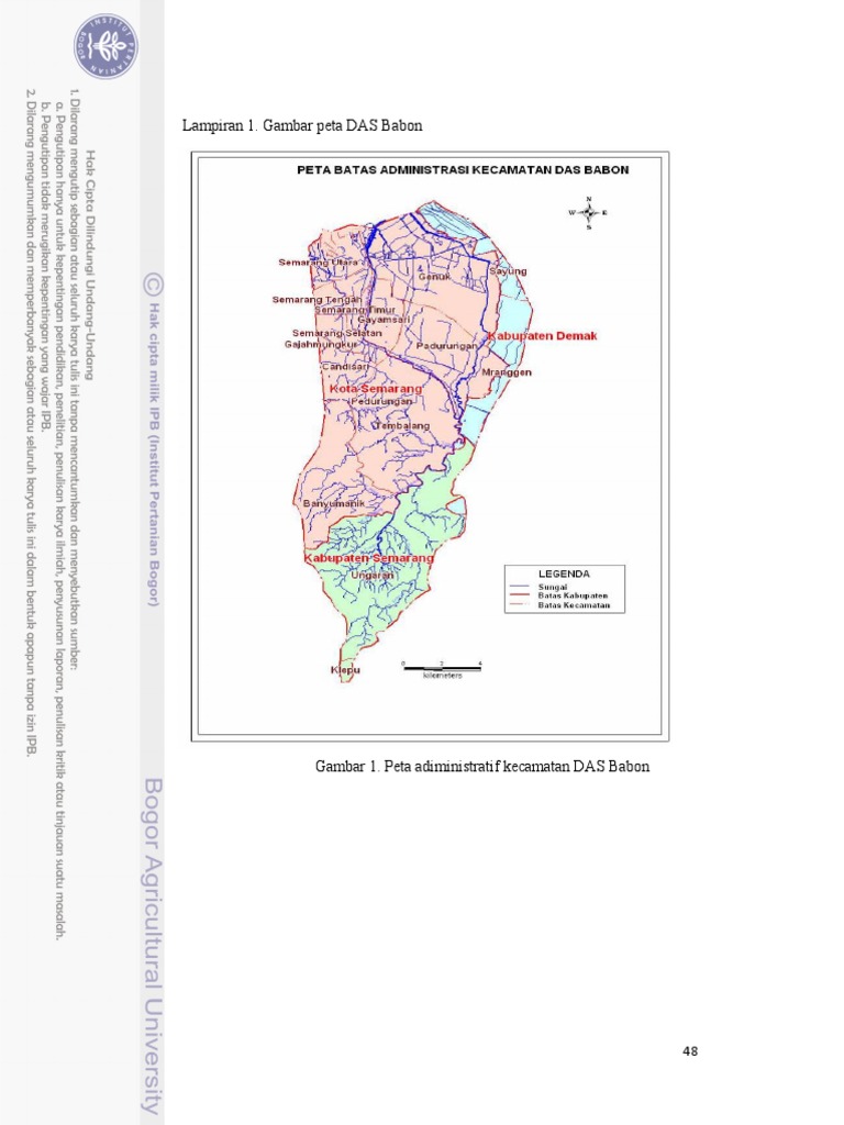 Pub - Lampiran 1 Gambar Peta Das Babon Gambar 1 Peta | PDF