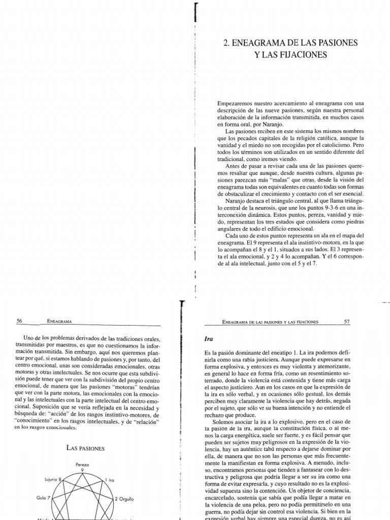 Eneagrama: Pasiones y Triadas | PDF | Eneagrama de la personalidad | Ira