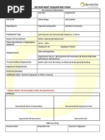 Manpower Requisition Form | PDF