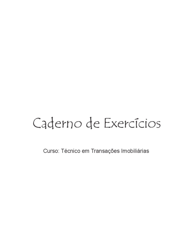 Caderno de Exerc Cios Com Gabarito | PDF | Marketing | Business