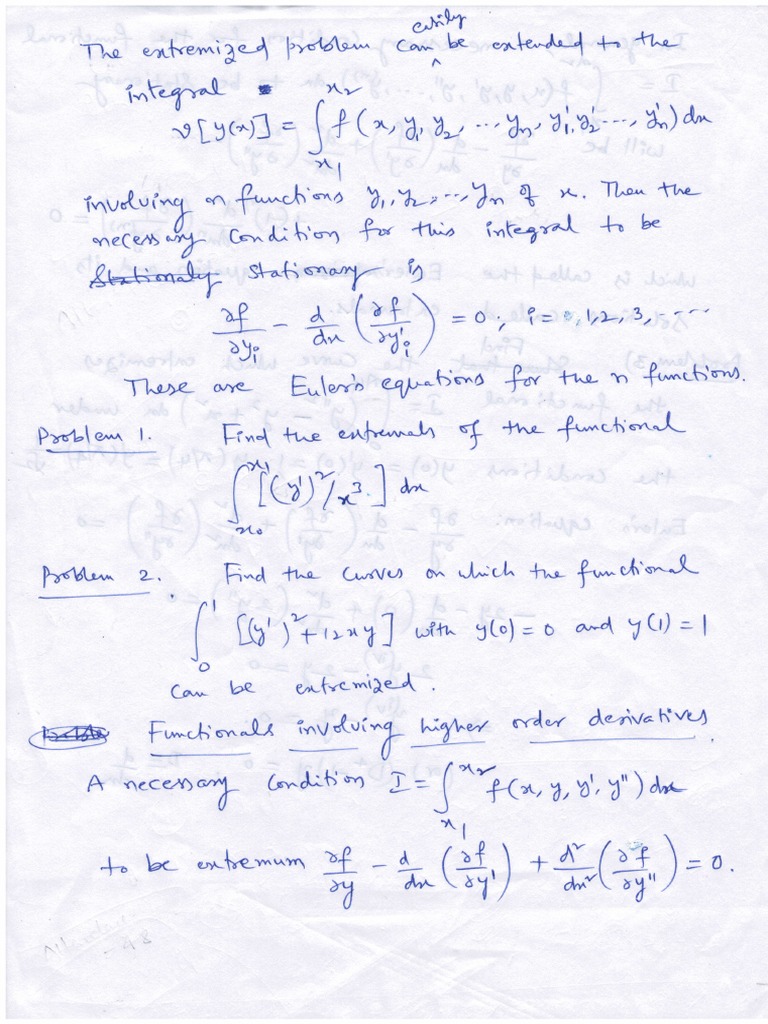 Extended Functionals and Rayleigh Ritz Method | PDF