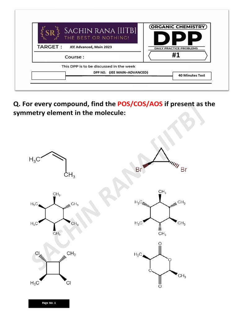 DPP1,2 Optical Isomerism | PDF