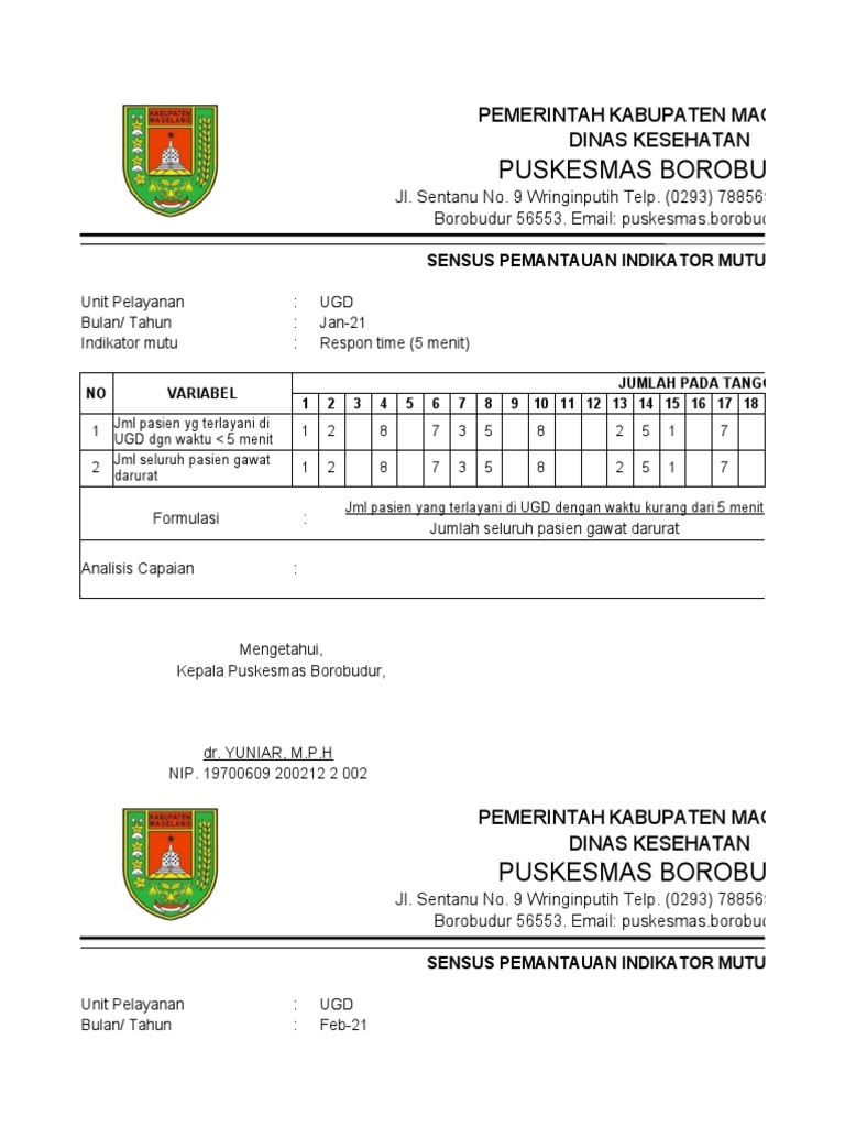 Indikator Mutu Ugd | PDF