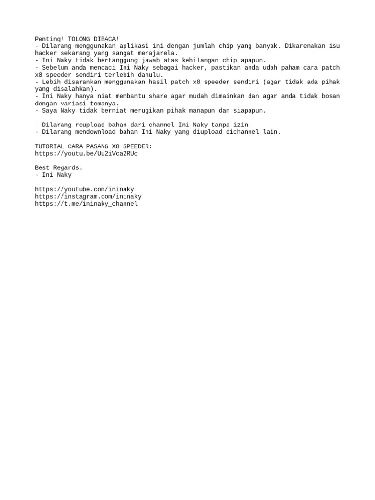 Tolong Dibaca | PDF | Game & Aktivitas