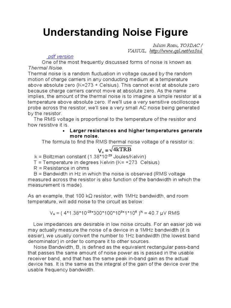 Understanding Noise Figure: PDF Version | PDF | Violence | Amplifier