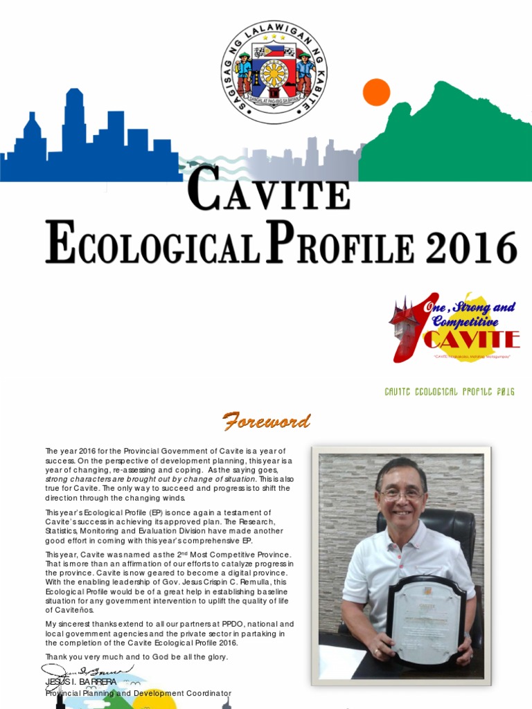 Cavite Ecological Profile 2016 | PDF
