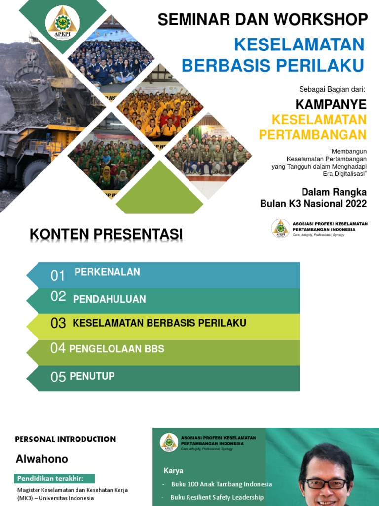 Materi 2 - Pengelolaan Keselamatan Pertambangan Berbasis Perilaku - Bpk ...