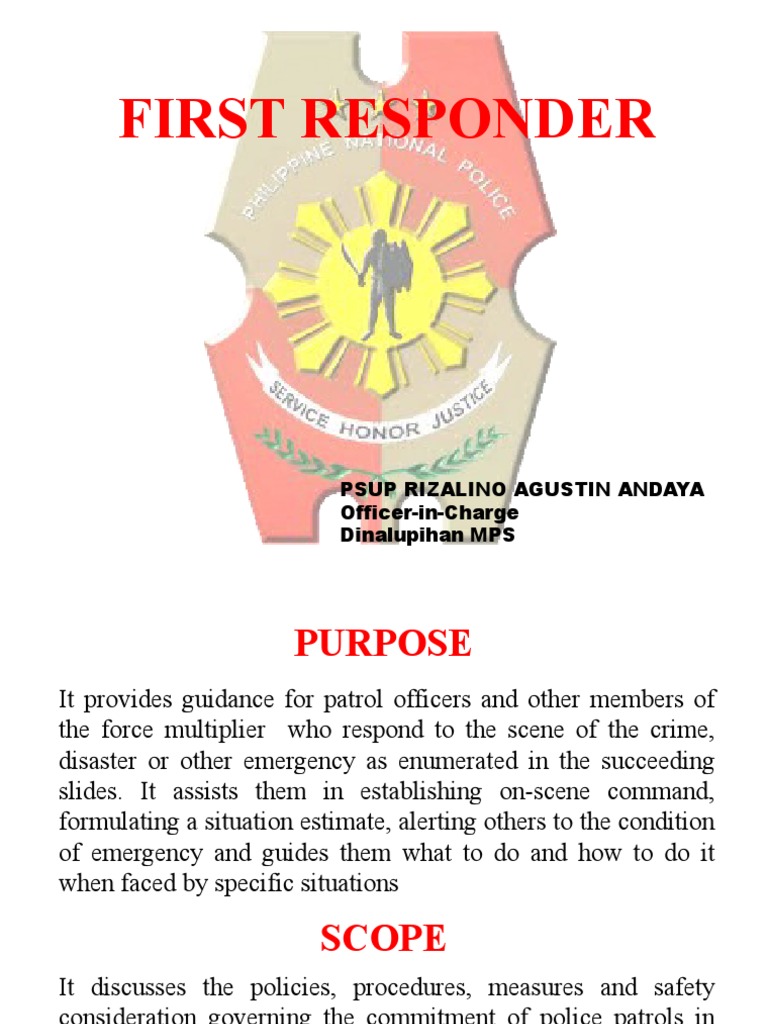 First Responder | PDF