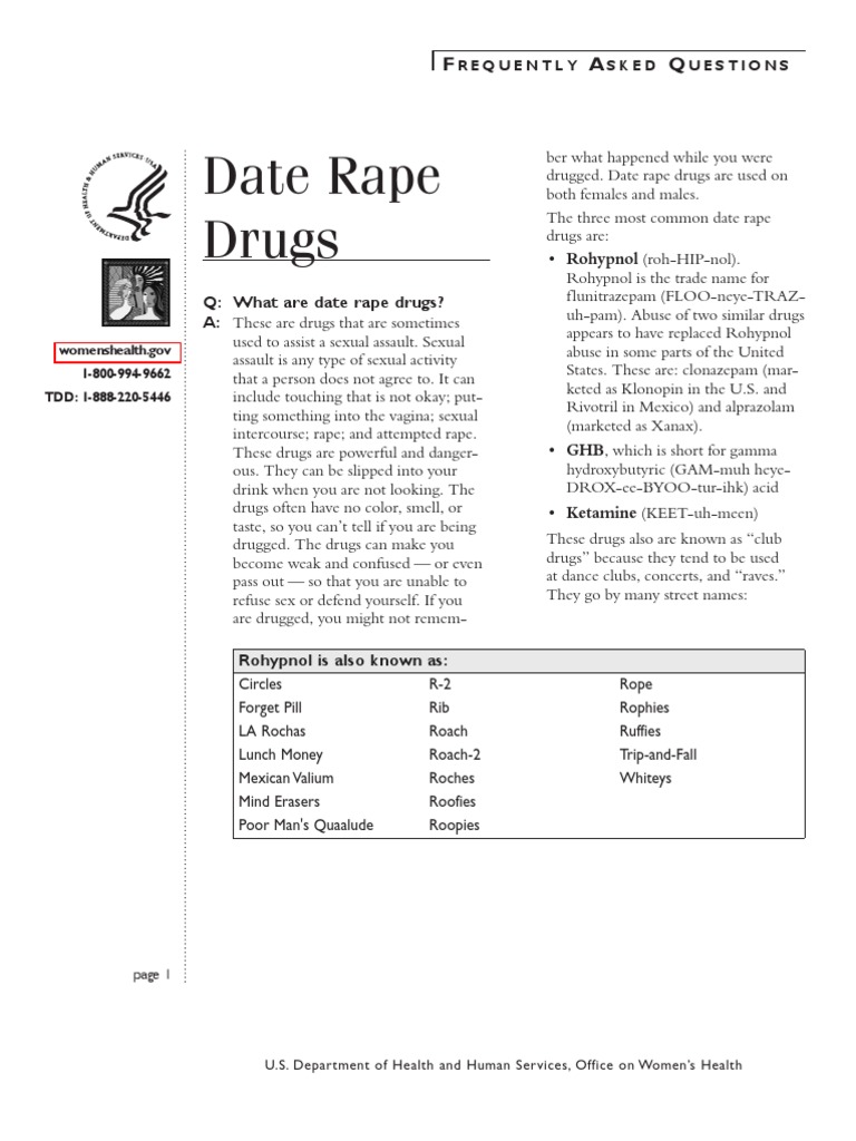 Date Rape Drugs | PDF | Medical Specialties | Crime Thriller