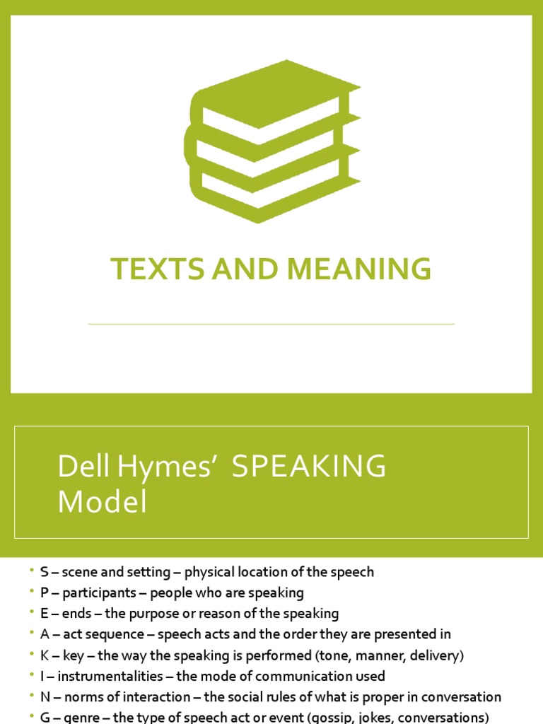 Lec - Text and Meaning | PDF | Language Arts & Discipline | Foreign ...