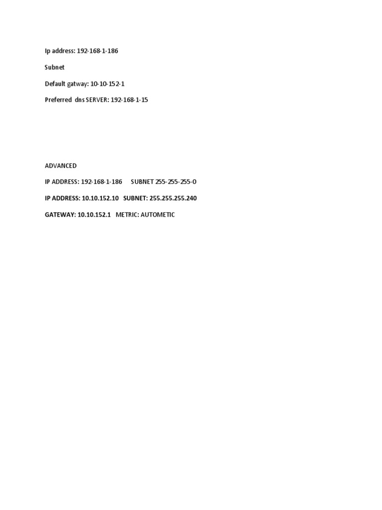 Ip Address | PDF