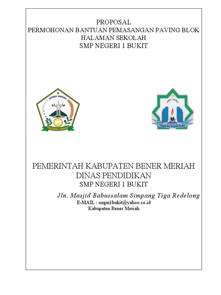 Proposal Bantuan Paving Blok | PDF | Kesehatan Holistik