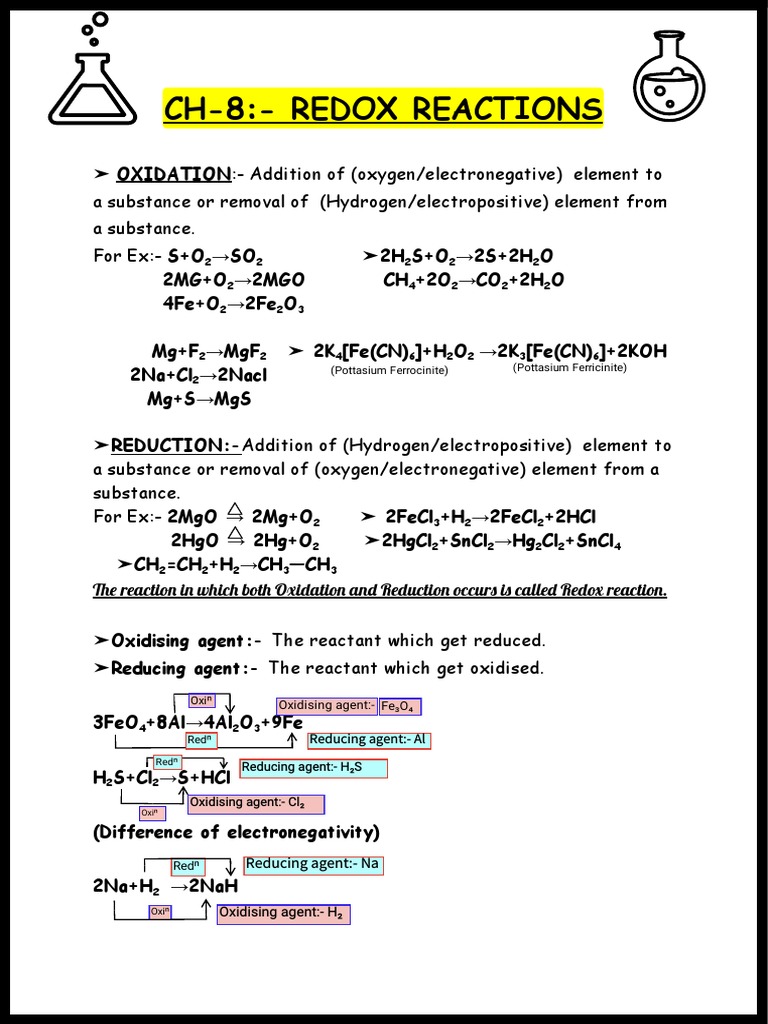 Redox Final | PDF | Redox | Chemistry