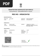 SAMPLE Vehicle Registration Certificate | PDF