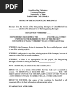 2021 Barangay Resolution No. 7 - A RESOLUTION FOR COVERED COURT | PDF ...