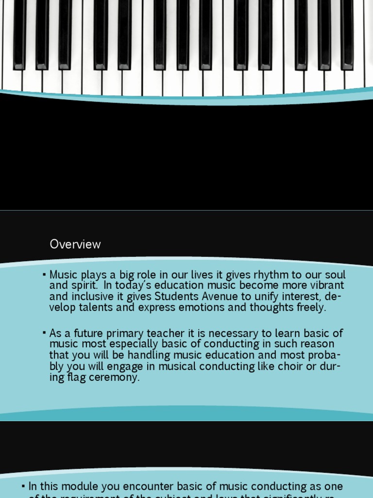 Basics of Music Conducting for Teachers | PDF | Conducting | Choir