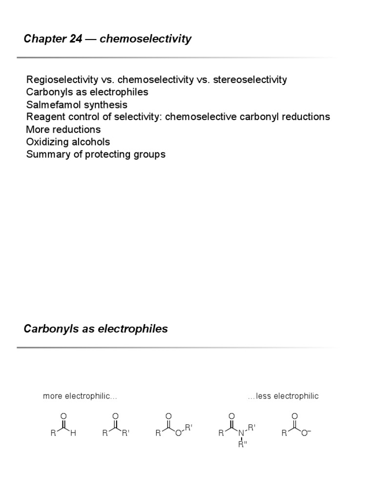Chemoselectivity in Organic Reactions | PDF | Aldehyde | Redox