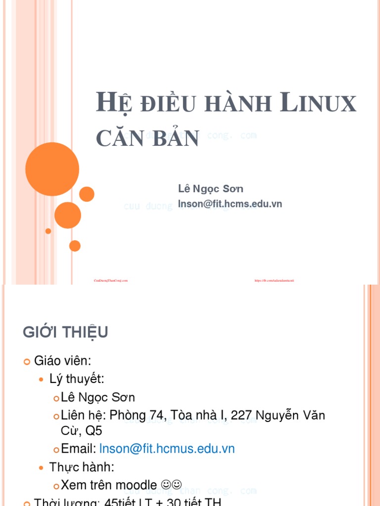 He Dieu Hanh Unix - Linux - Le Ngoc Son - l.0 - Overview | PDF He Dieu Hanh Unix - Linux - Le Ngoc Son - l.0 - Overview | PDF