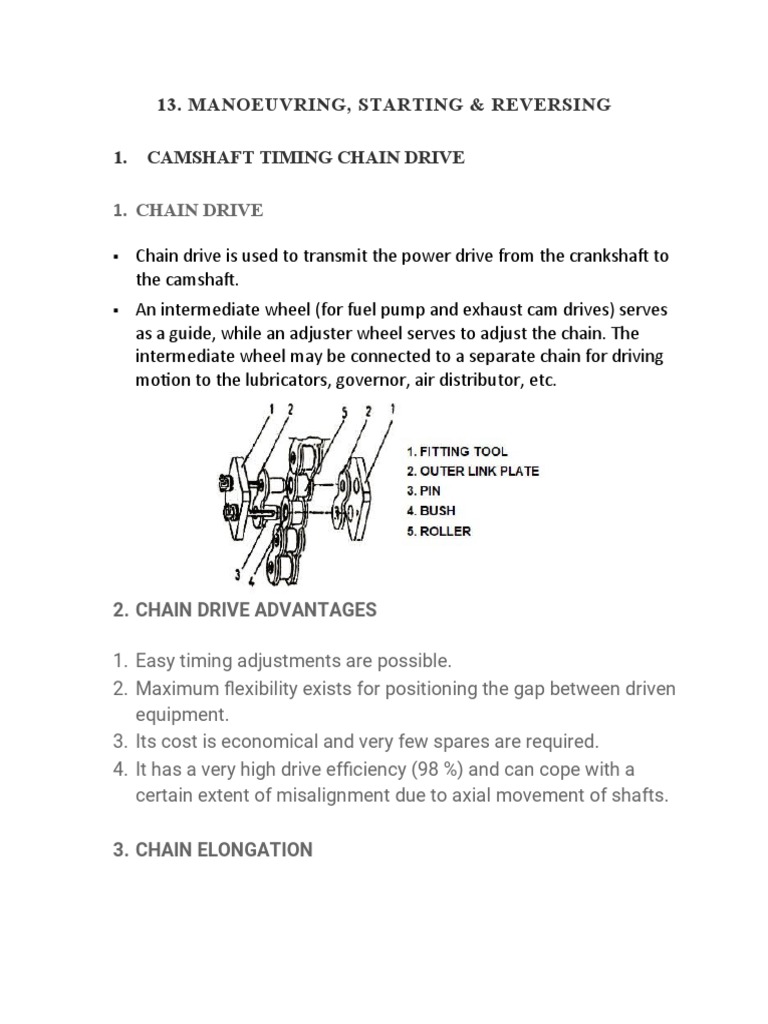 Understanding Camshaft Timing Chain Drives and Reversing Mechanisms in ...