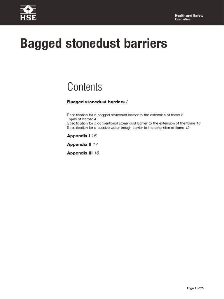 Bagged Stonedust Barriers | PDF